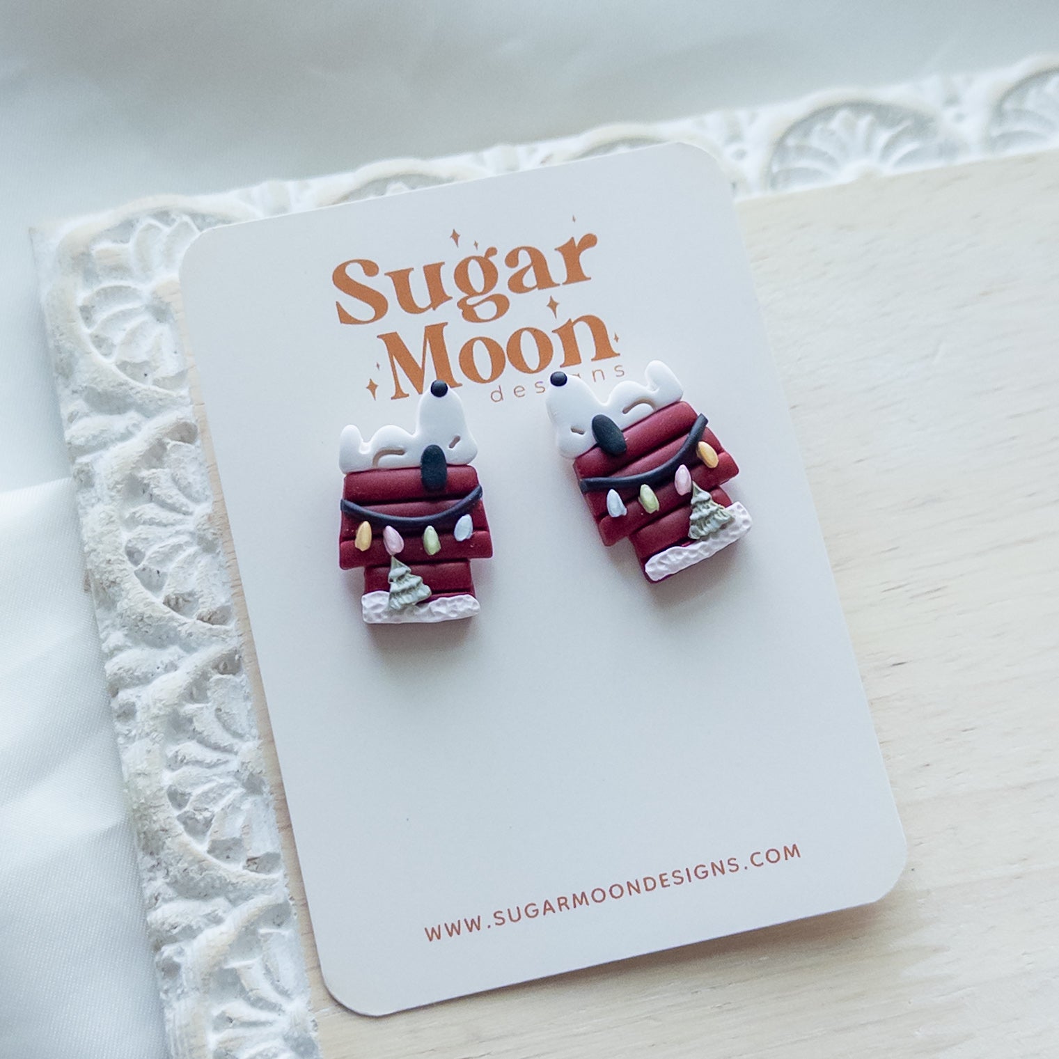 Snoopy Stud – Sugar Moon Designs